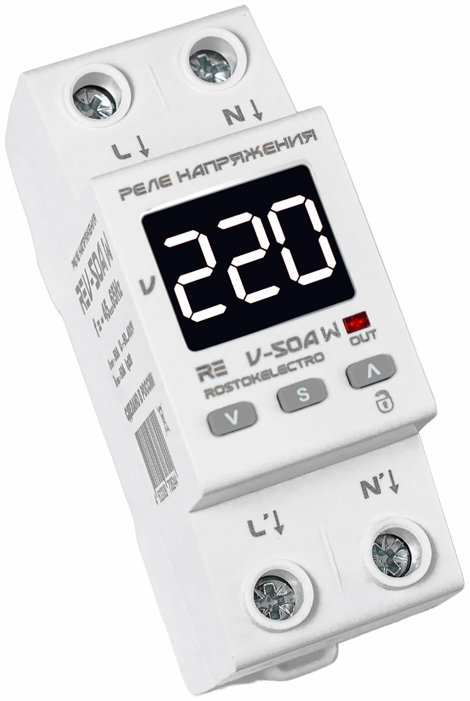 Реле напряжения RE V-50А W
