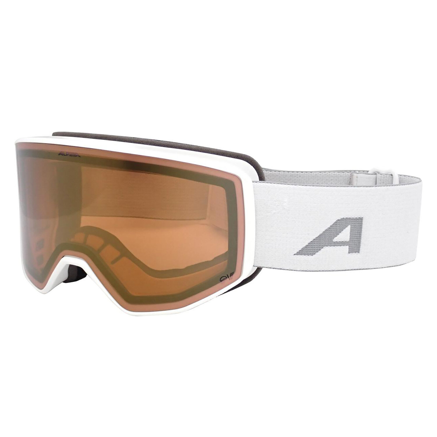 Маска горнолыжная ALPINA Venet QV White Matt/QV Gold S2-S3 (US: M)