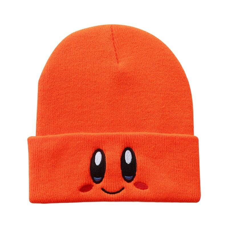 Милая шляпа со смайликом для глаз-оранжево-красный