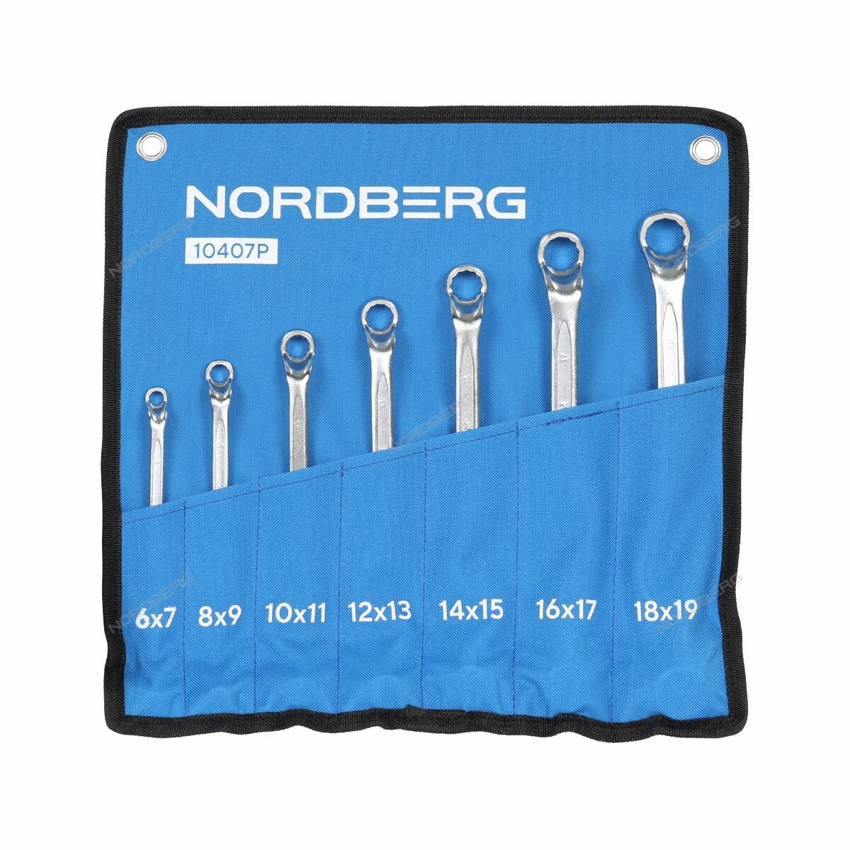Набор ключей накидных 7 предметов NORDBERG 10407P