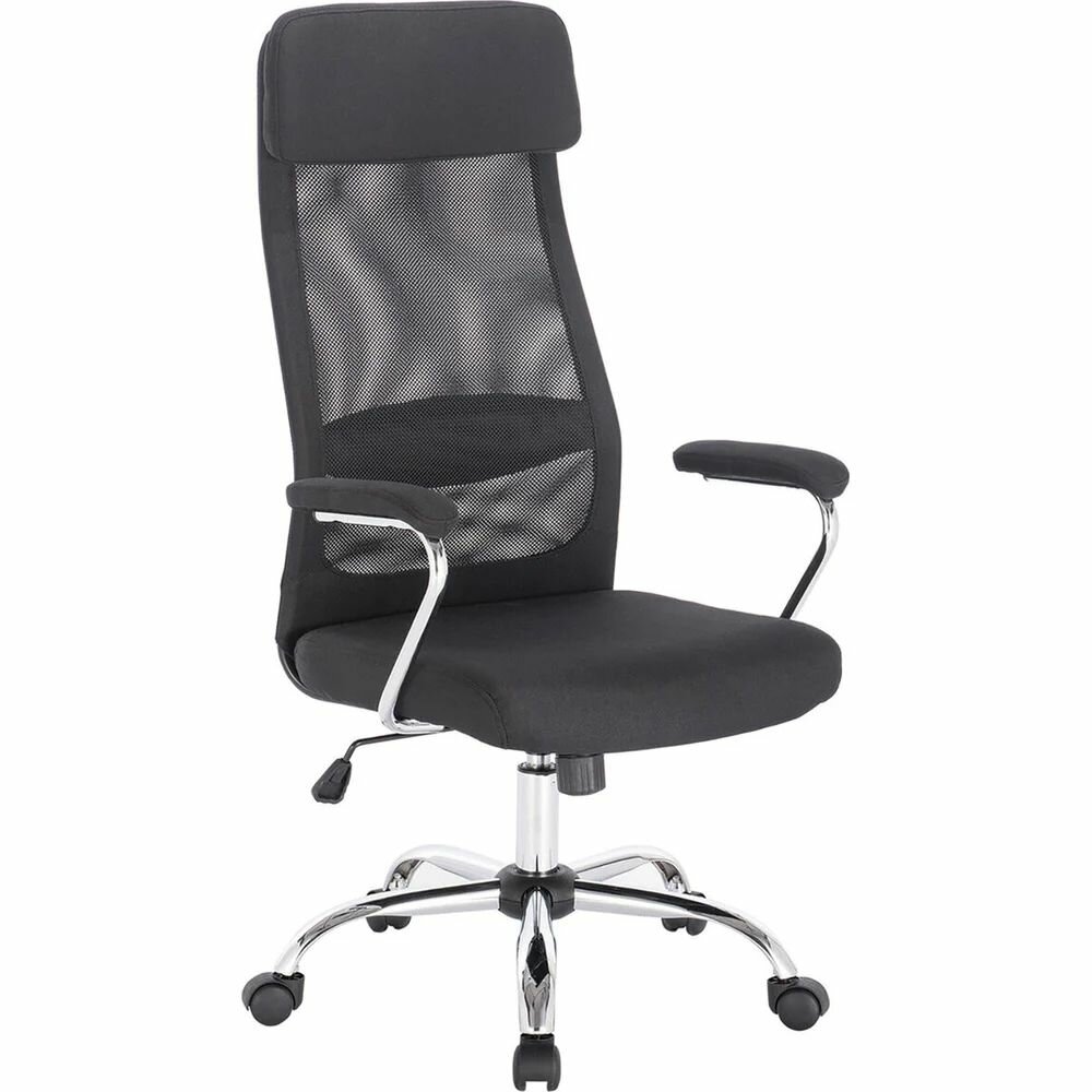 Компьютерное офисное кресло руководителя BRABIX Flight EX-540, с подлокотниками, хром, сетка 531847