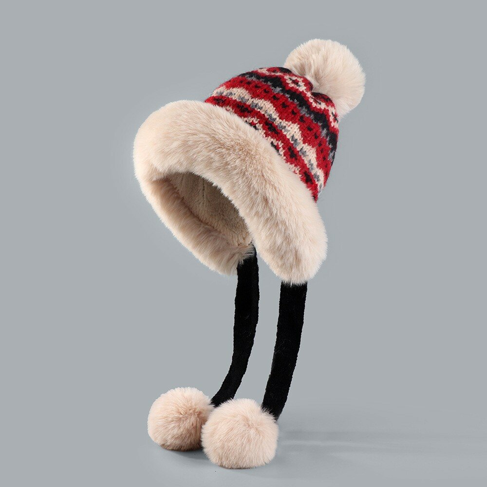 Hello Kitty плюшевая шапка Sanrio, Белый