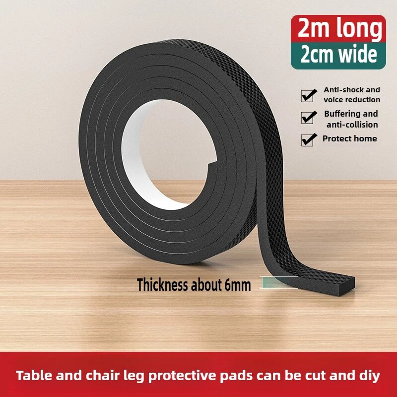 Противоскользящие резиновые накладки для мебели 1PCS, Width 2cm