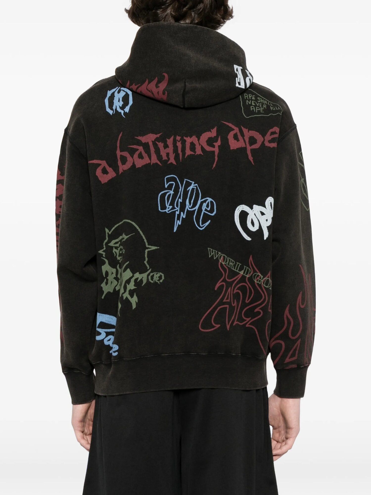 Худи A BATHING APE, размер XL, , коричневый — фото 1