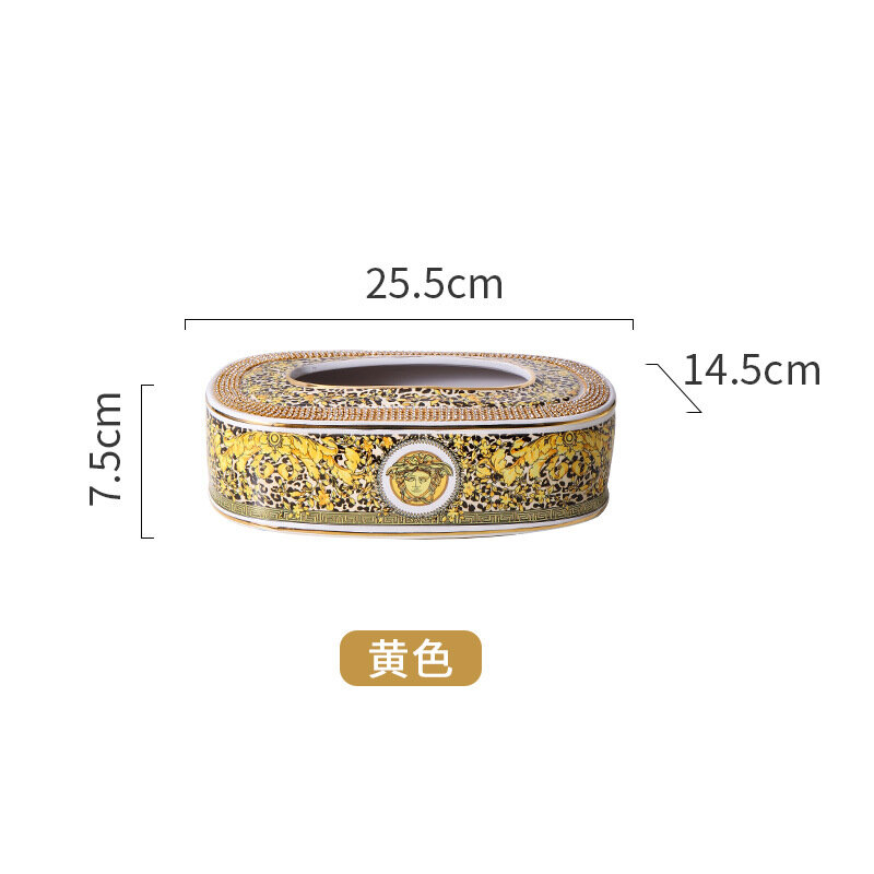 Креативная керамическая коробка для салфеток для гостиной, настольная коробка для салфеток, современная коробка для салфеток 3-го поколения для ванной и спальни