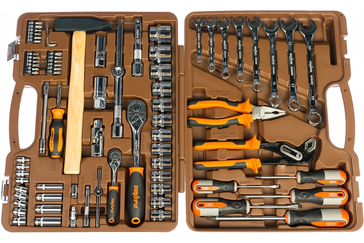 Набор инструментов OMBRA OMT77S12, 77 предметов, в пластиковом кейсе