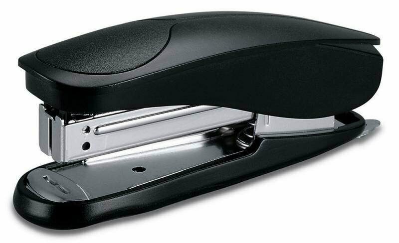 Степлер Kw-Trio 05566BLACK Half-strip Pollex 24/6 26/6 /20листов/ встроен. антистеплер черный 105скоб