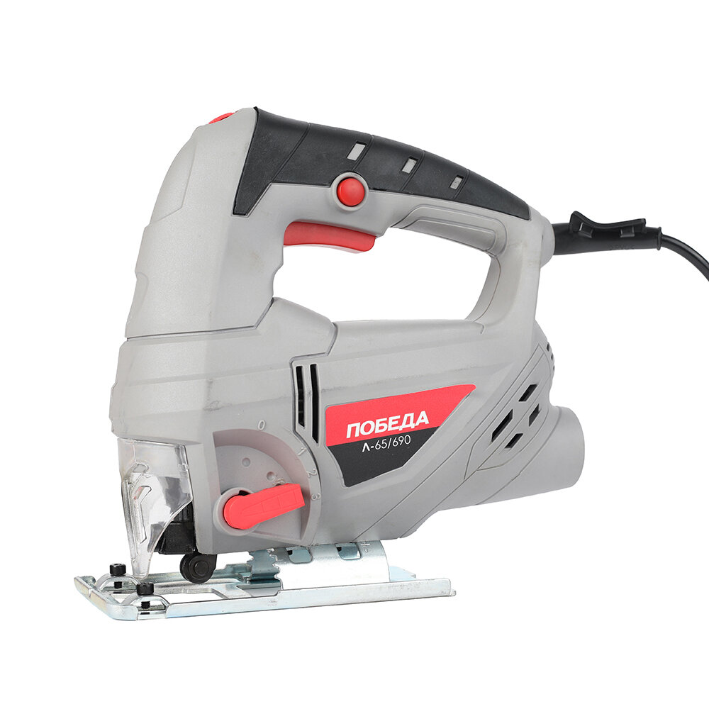 Лобзик сетевой Победа Л-65-690 серый/черный/красный, 690 Вт, 3000 ход/мин