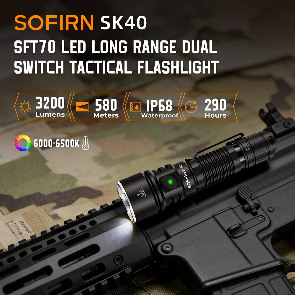 Sofirn SK40 21700 Тактический фонарь