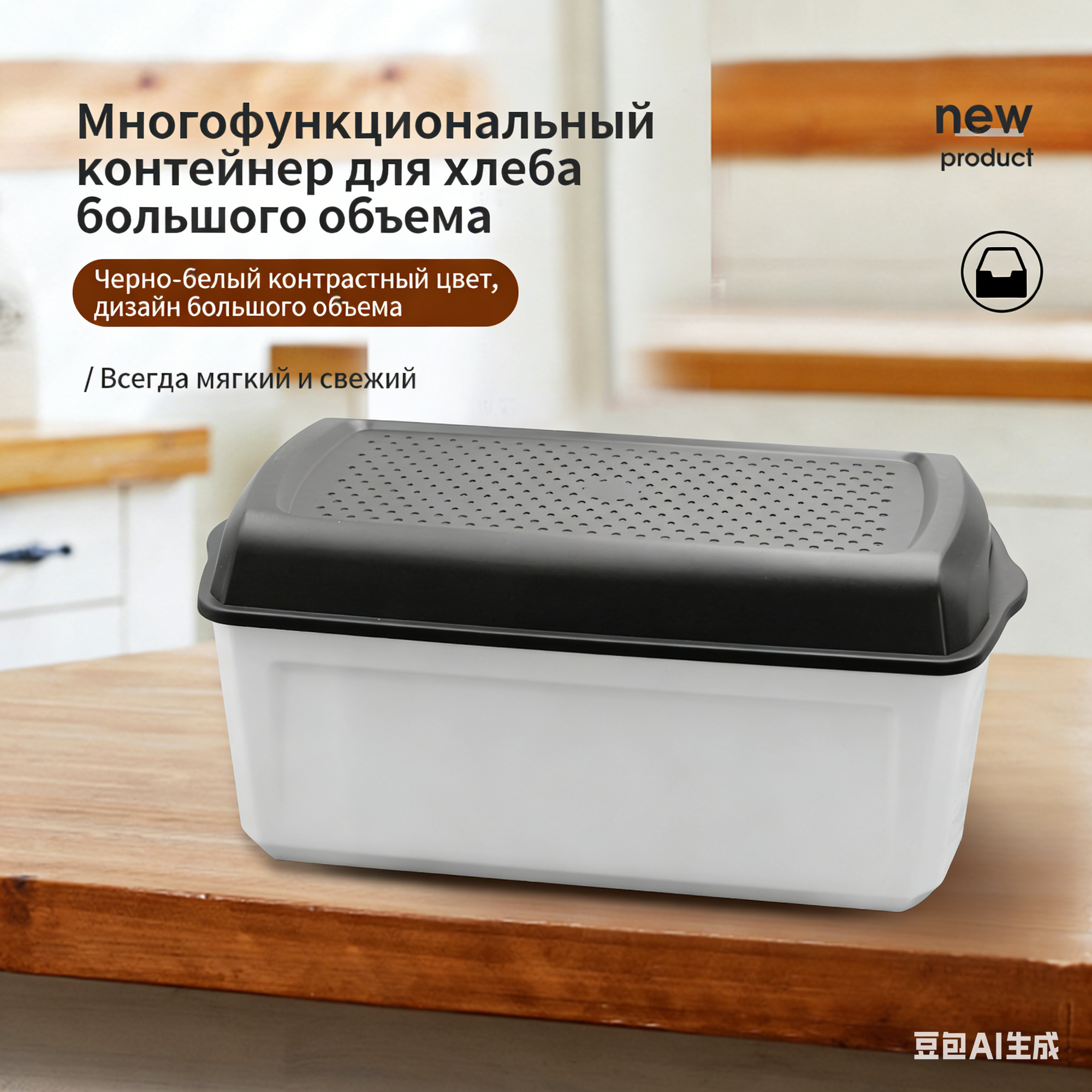 Умная коробка для хлеба, большая пластиковая коробка, система контроля конденсации (инс, горячая продажа)