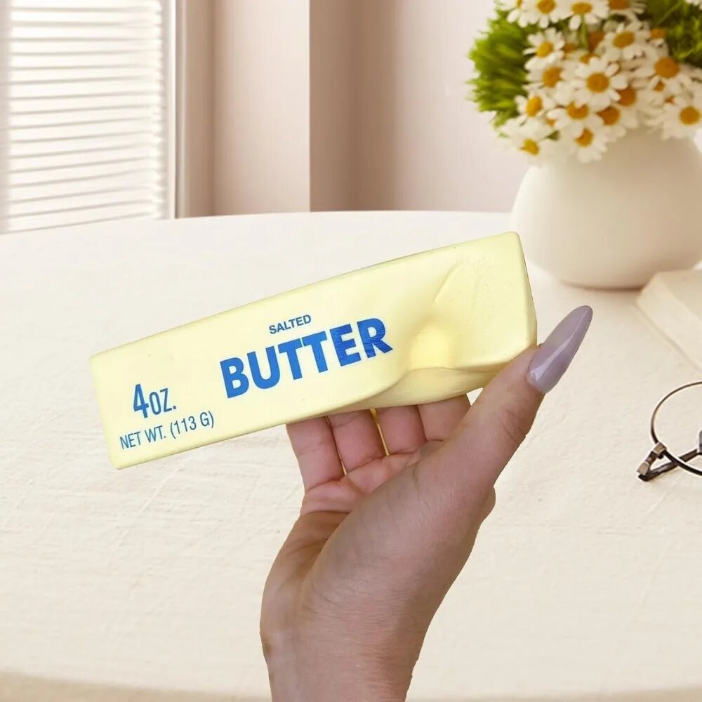 Сенсорная игрушка-антистресс "Масло" Светло-желтый, Butter от 3 лет