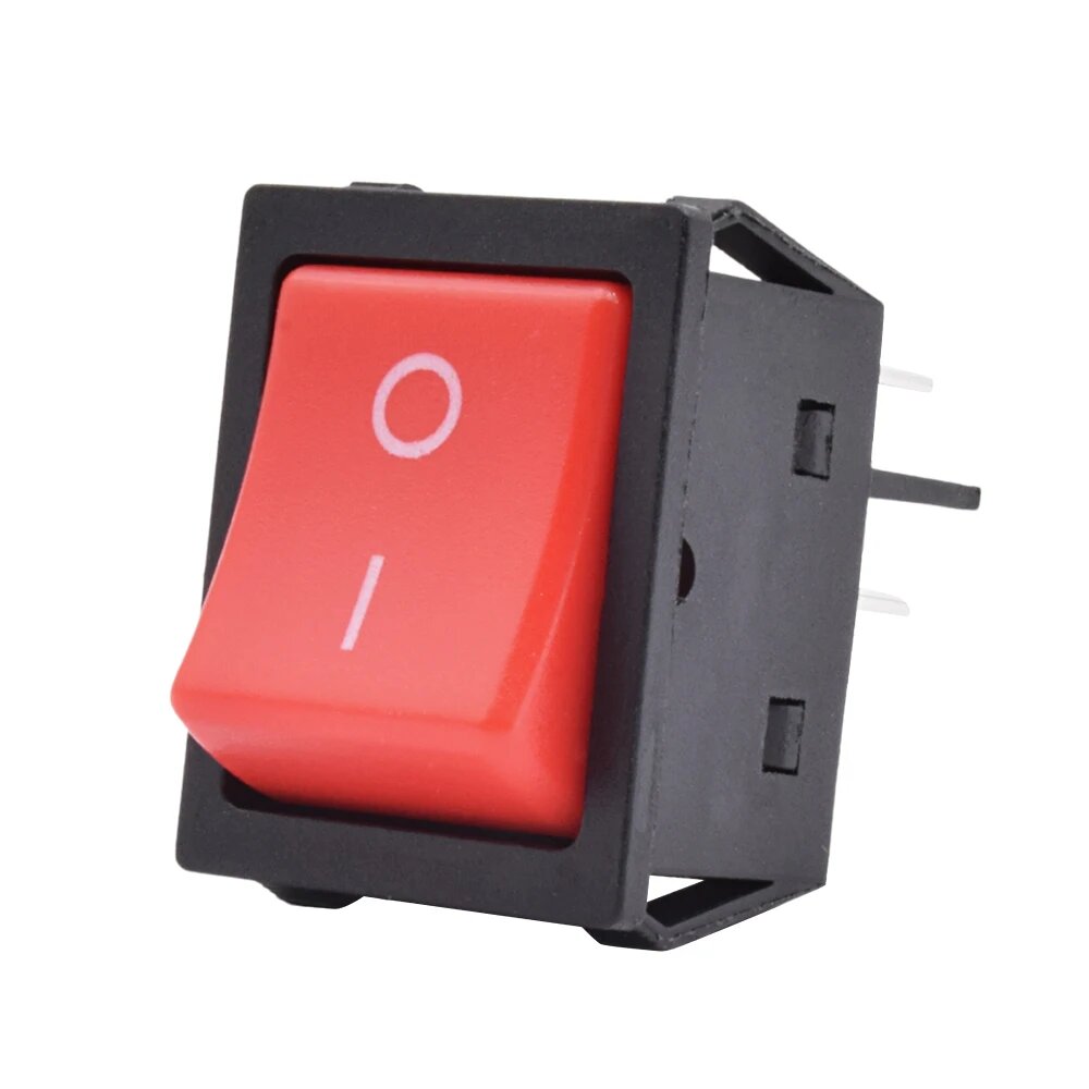 Сверхмощный KCD4-201 кулисный переключатель без светильник 30A 250VAC вкл. Выкл. Переключатель DPDT двухполюсный одностворчатый зеленый желтый черный переключатель