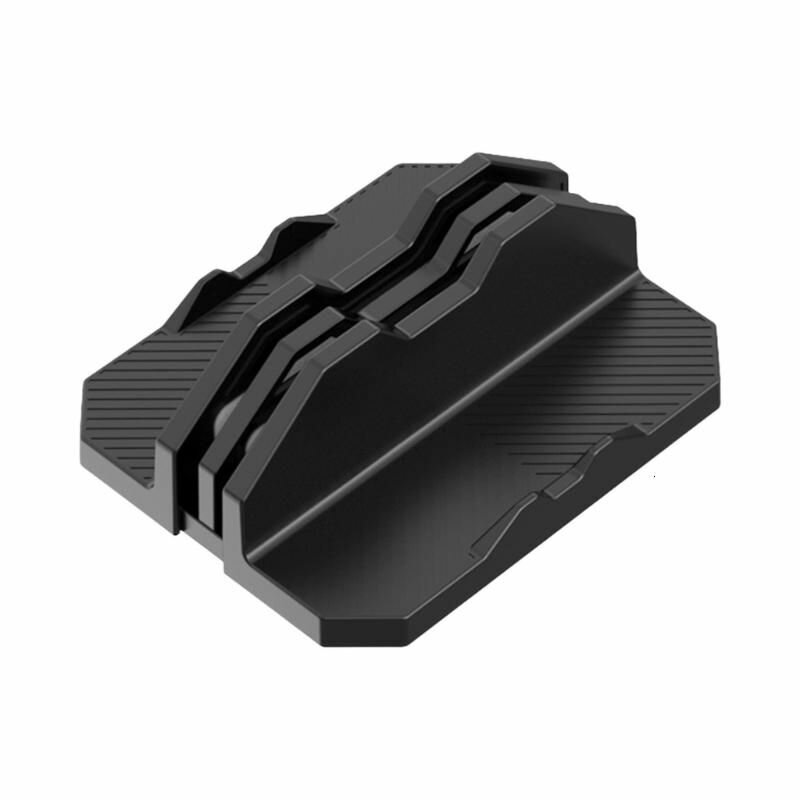 Вертикальная подставка для ноутбука с антискользящим основанием для дома и офиса, Черный - 4