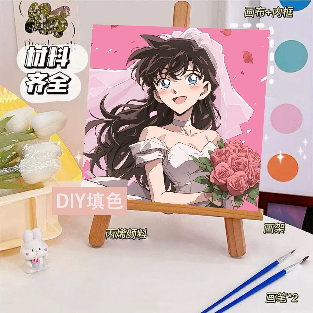 Bungo Stray Dogs Осаму Дадзай DIY Цифровая масляная живопись Раскраска ручной работы Накахара Чуя Аниме товары Акриловая живопись