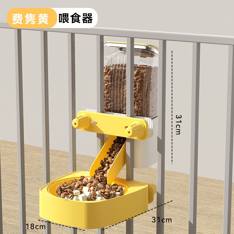 Подвесная клетка для маленьких собак, подвесной диспенсер для воды, подвесная кормушка, двойное использование, миска для кошек и собак, миска для кошек, зоотовары