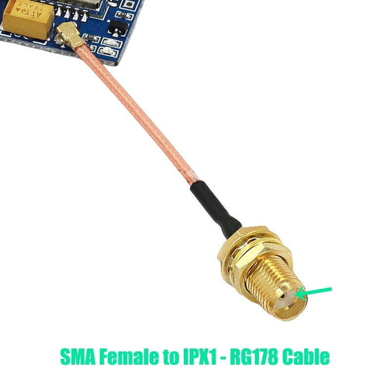 Кабель RG178 IPX U.FL к SMA Female RP-SMA 5 см / 15 см / 20 см / 30 см / 6 дюймов