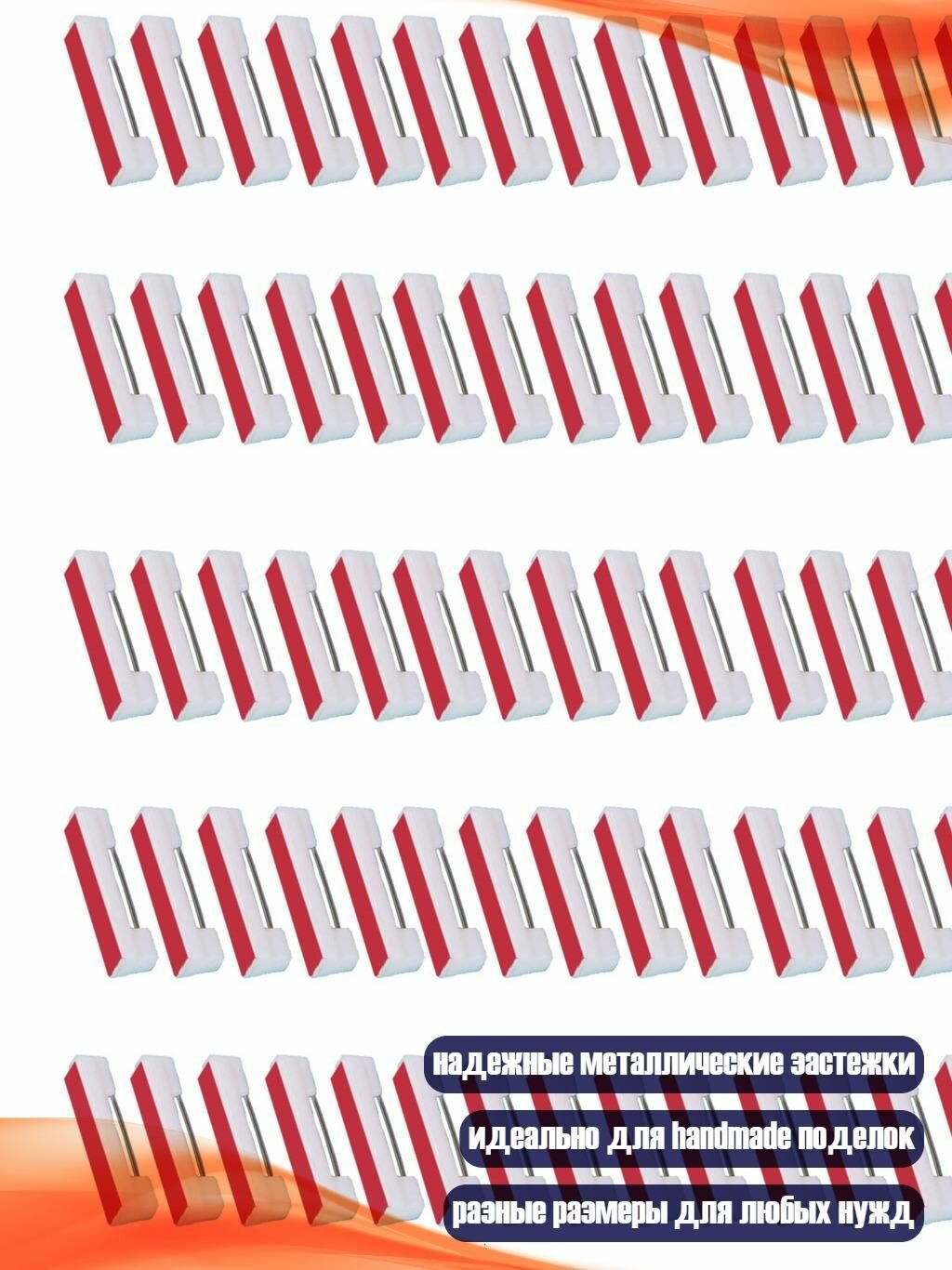 100 шт. булавки для брошей 22мм/31мм/37мм для украшений, Белый - S