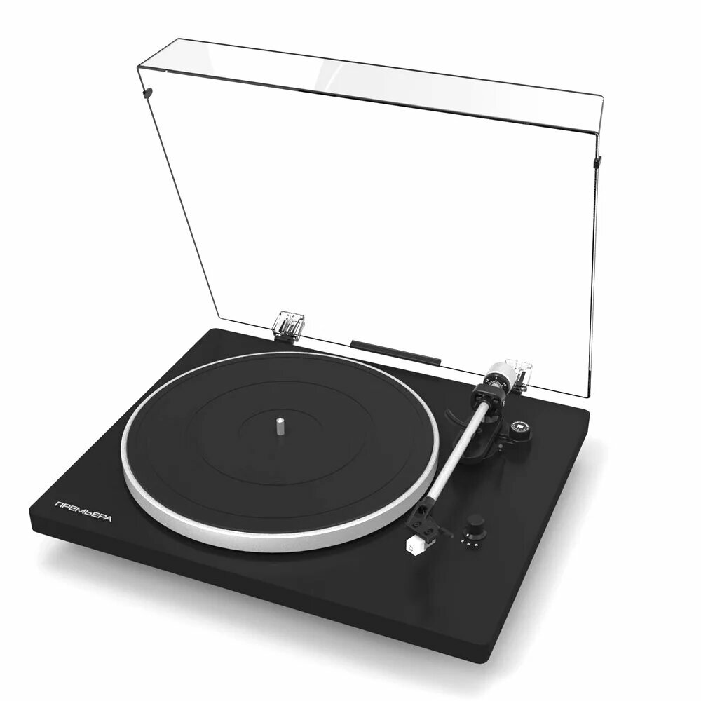 Виниловый проигрыватель Premiera Ultra X, со звукоснимателем, ременной привод, черный