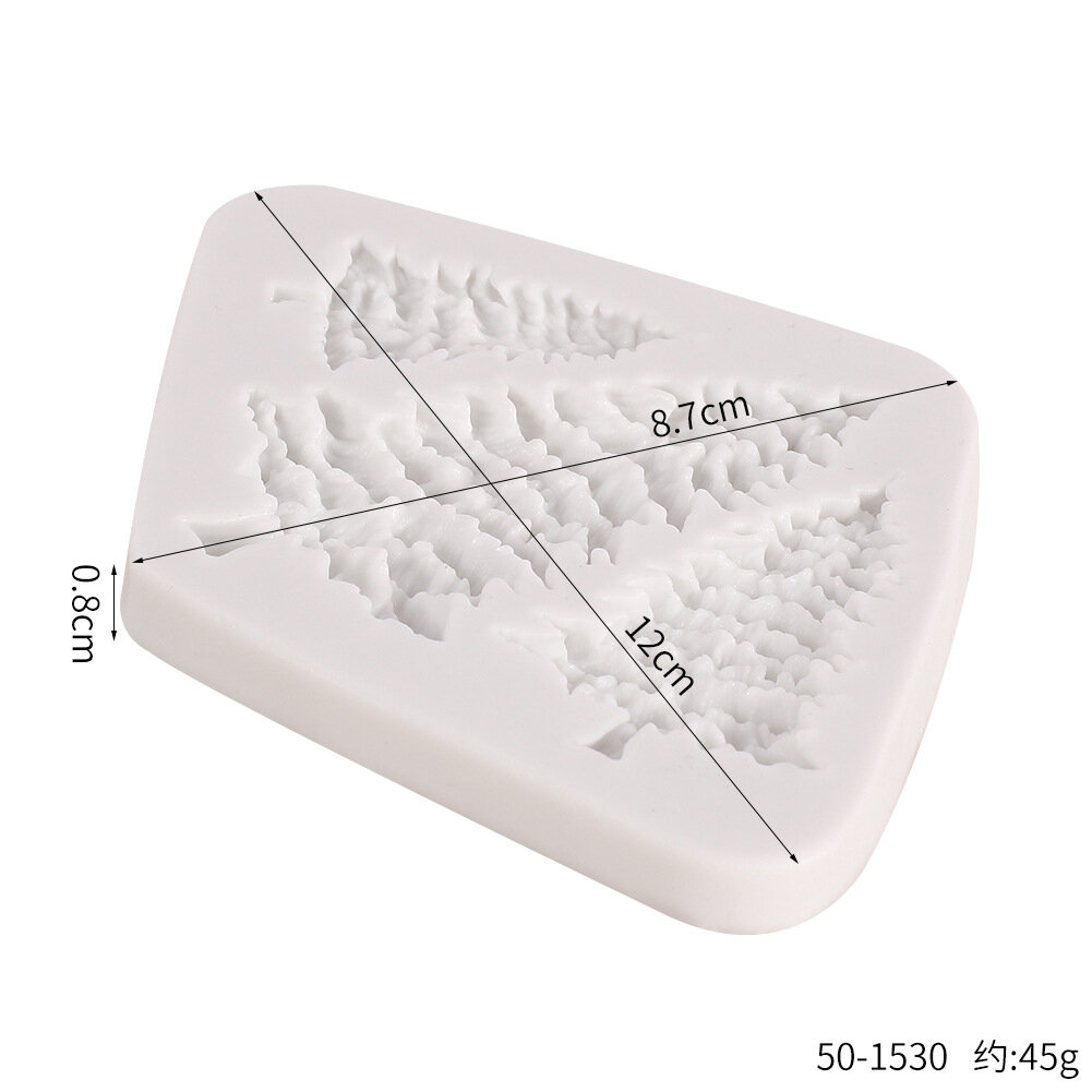 Силиконовые формы DIY для украшения тортов с изображением травы, листьев и кленовых листьев