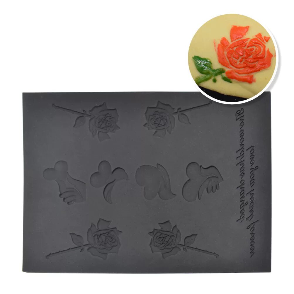 Силиконовая форма для рождественского французского муссового рулета, форма для украшения тортов из фонтан-декора,