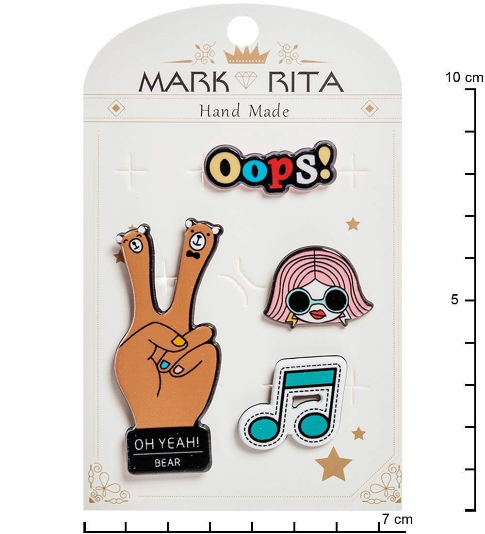 Комплект брошей, янтарь