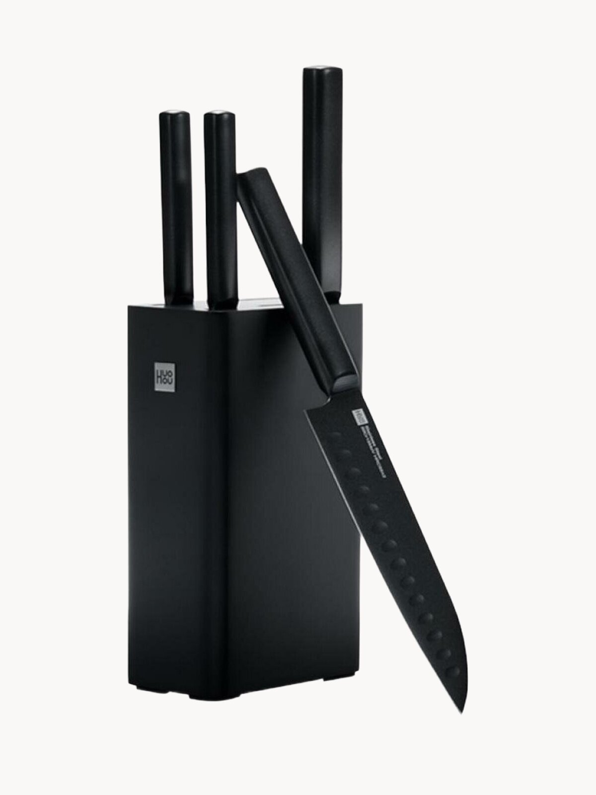 Набор ножей HuoHou Heat Cool Black (4 ножа подставка) (HU0076) (Black)