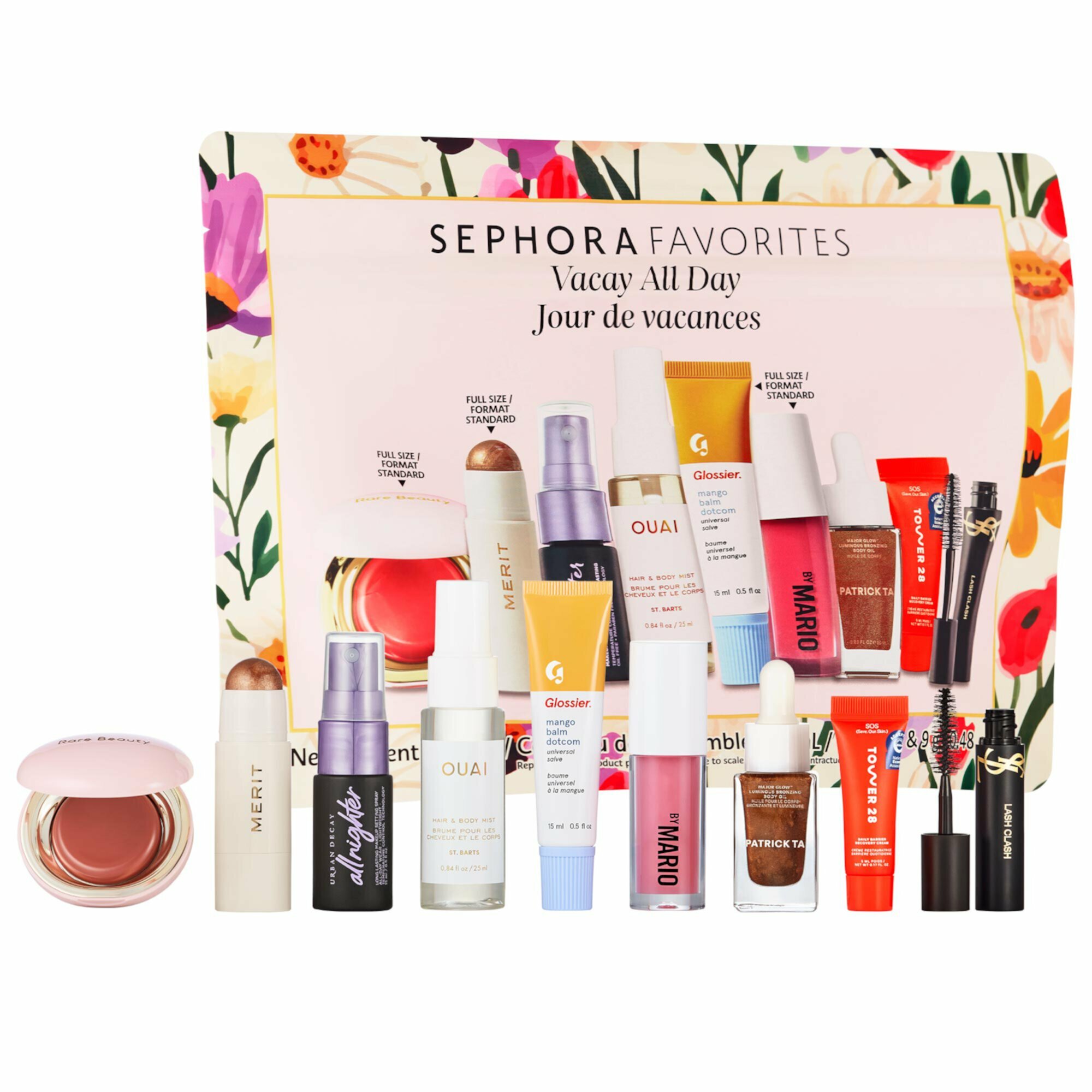 Набор косметики Sephora Favorites Vacay All Day, 9 предметов для увлажненной и сияющей кожи