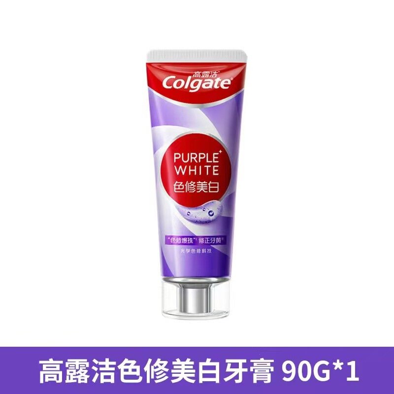 Зубная паста Colgate Purple Light Color Repair Whitening 90 г, отбеливающая зубы, свежее дыхание