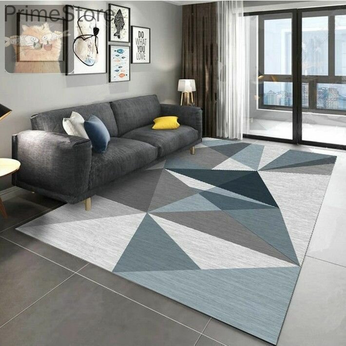 Ковер пуховый длинноворсый, норд стиль, для спальни/гостиной, 200*300см