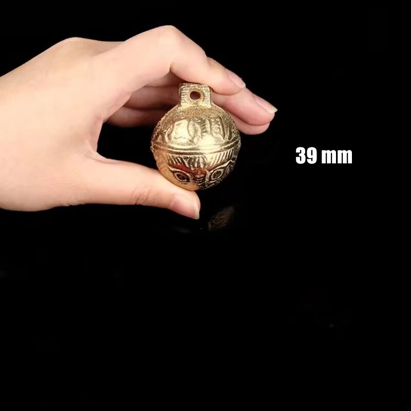 Латунные колокольчики с головой тигра 39 mm