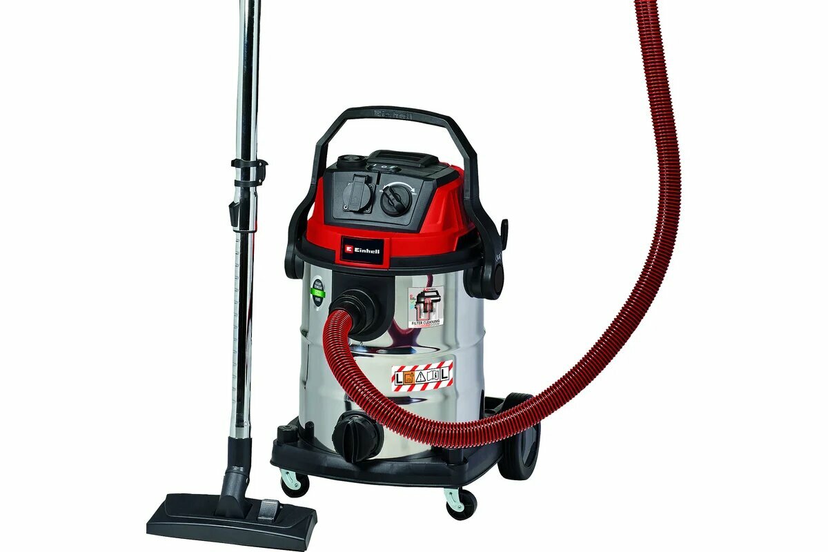 Пылесос строительный Einhell TE-VC 2025 SACL 2342460, 1200 Вт, 3м, сухая/влажная уборка