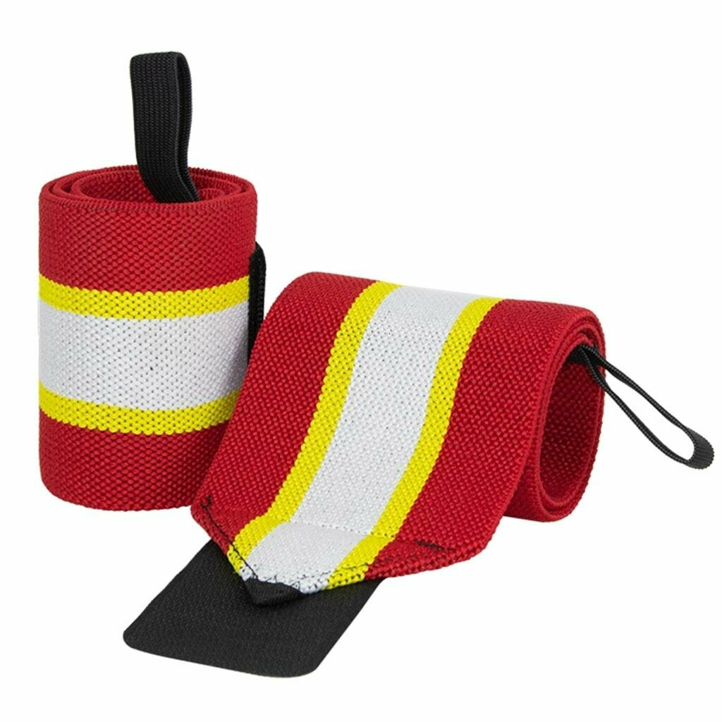 Эластичные бинты для запястий, красный белый