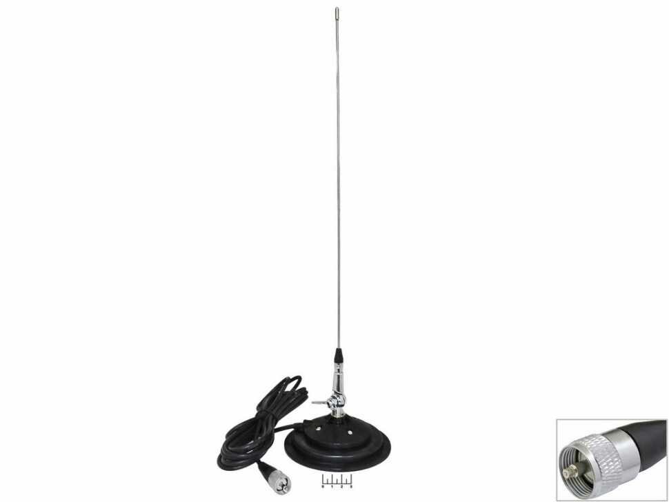 Антенна к радиостанции автомобильная 136-470 MHz Optim MG-450 на магните