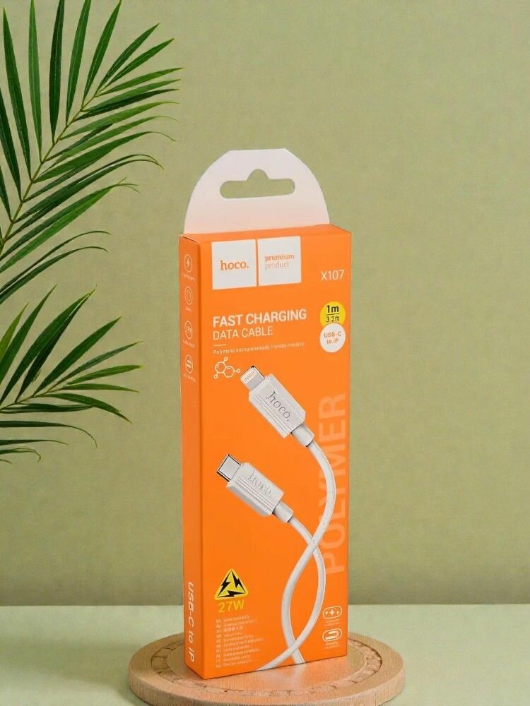 Кабель зарядки и передачи данных hoco X107 Type-C to Lightning