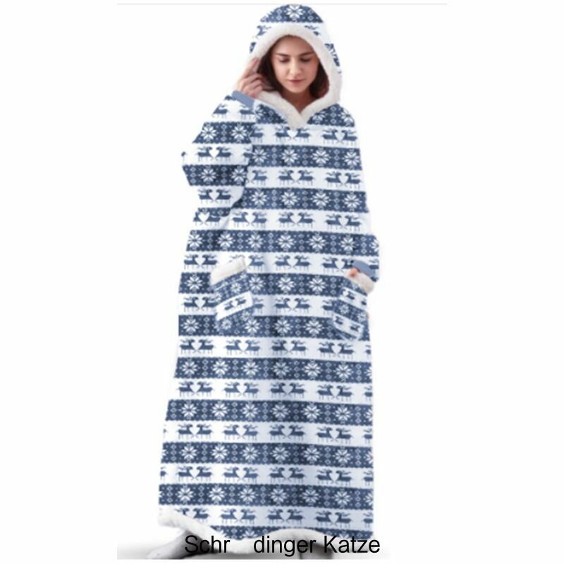 Плед с рукавами , Плюш, Объем груди 164 х Длина изделия150 см