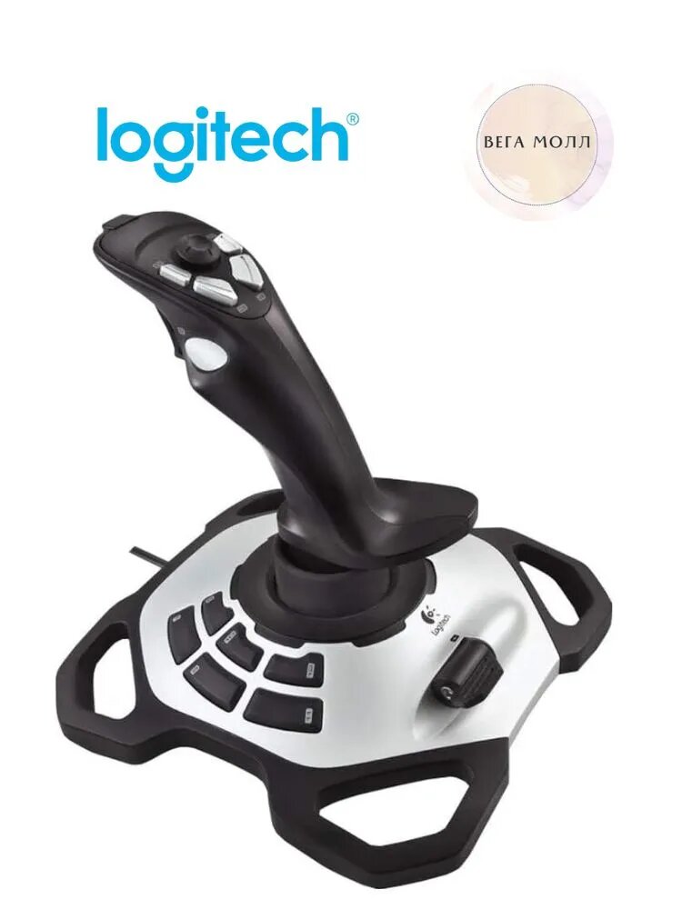 Logitech G Геймпад Extreme 3D, Проводной, черный