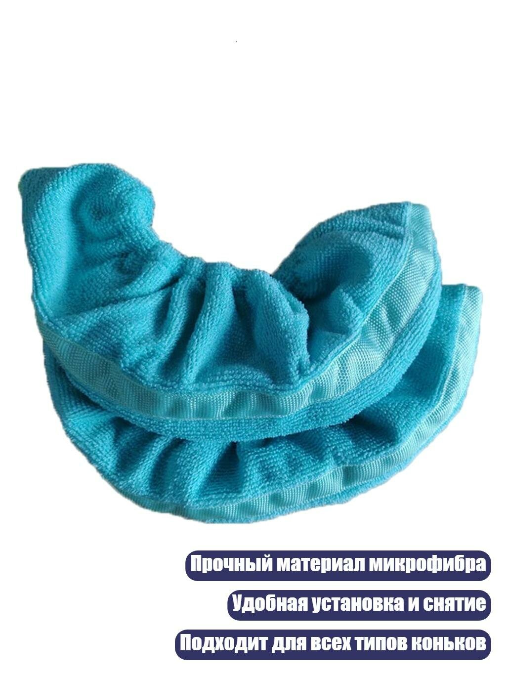 Чехлы для лезвий коньков, Павлинья синева - M