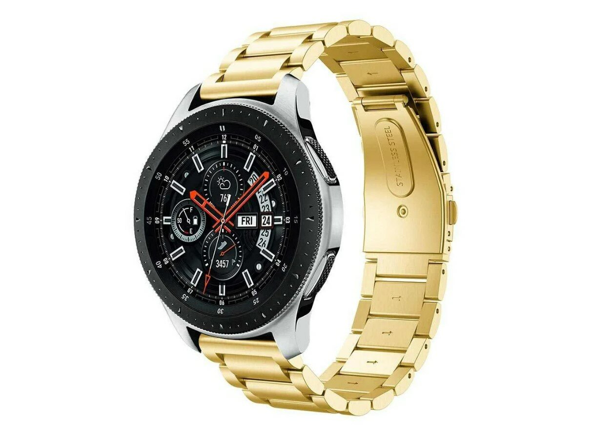 Ремешок MyPads "Inox Clip", для часов Huawei Watch GT2e, сталь, замок-застежка