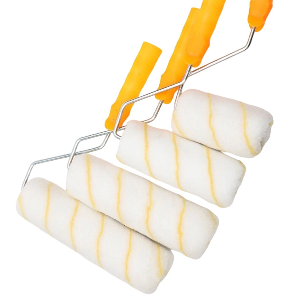 4шт Чехол Для Кисти Из Микрофибры С Рамкой, Моющийся, Многоразовый, 4/6/8/9 Дюймов, Инструмент Для Покраски Стен И Потолков, Аксессуары