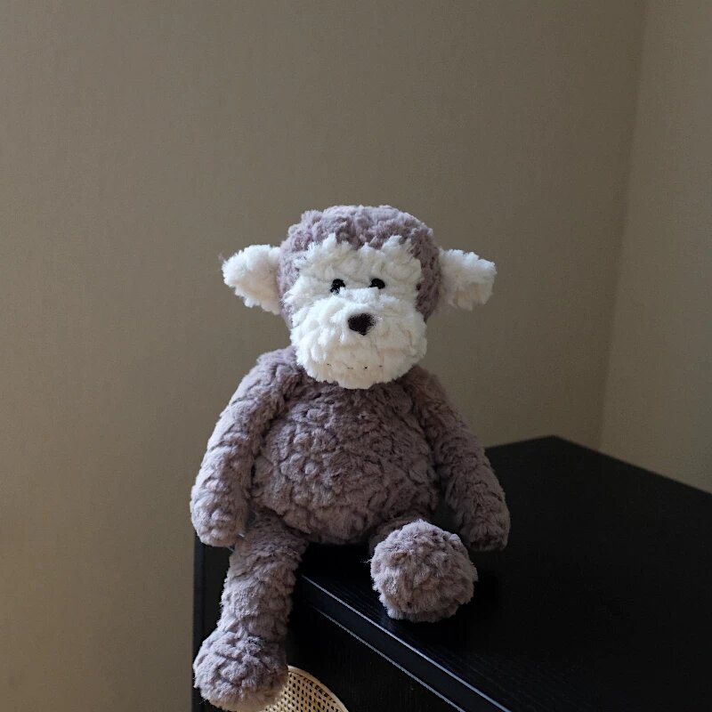 Милая плюшевая игрушечная кукла-обезьянка, успокаивающая и спальная обезьянка, которая любит ест бананов, детская