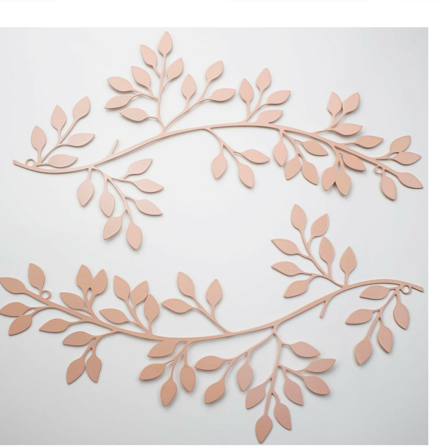 Настенное украшение из металла в виде листьев, виноградной лозы и оливковых веток для декора стен, подходит для Amazon