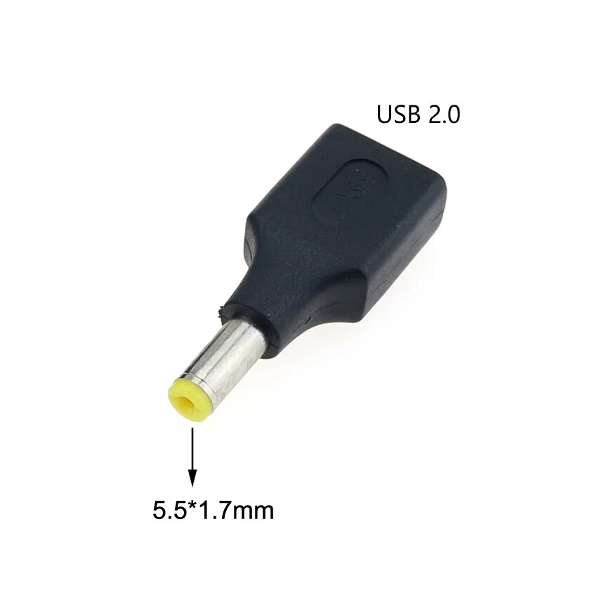 YuXi кабель-переходник USB 2.0 DC Female - 5.5x1.7