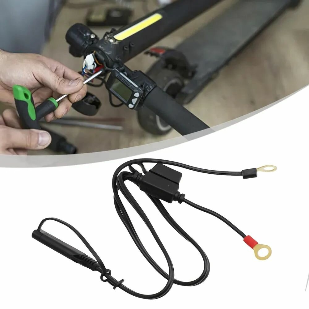 OZ-DFVE 1 шт. Мотоциклетный аккумулятор 12 В кольцевой клеммный жгут разъем зарядное устройство SAE к кольцевому кабелю аксессуары для мотоциклов