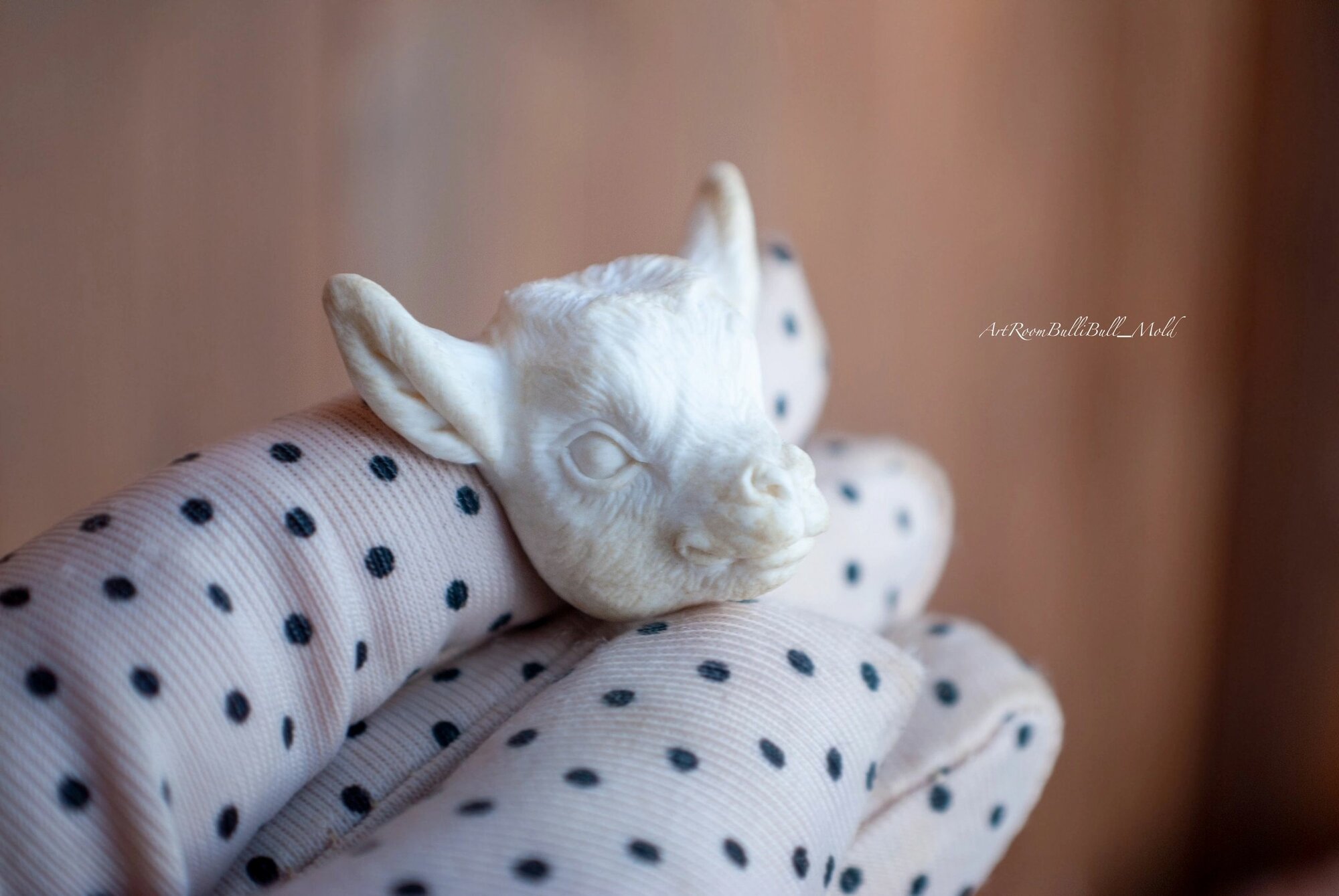 Авторский молд Козочка микро для ватных игрушек гипса литья