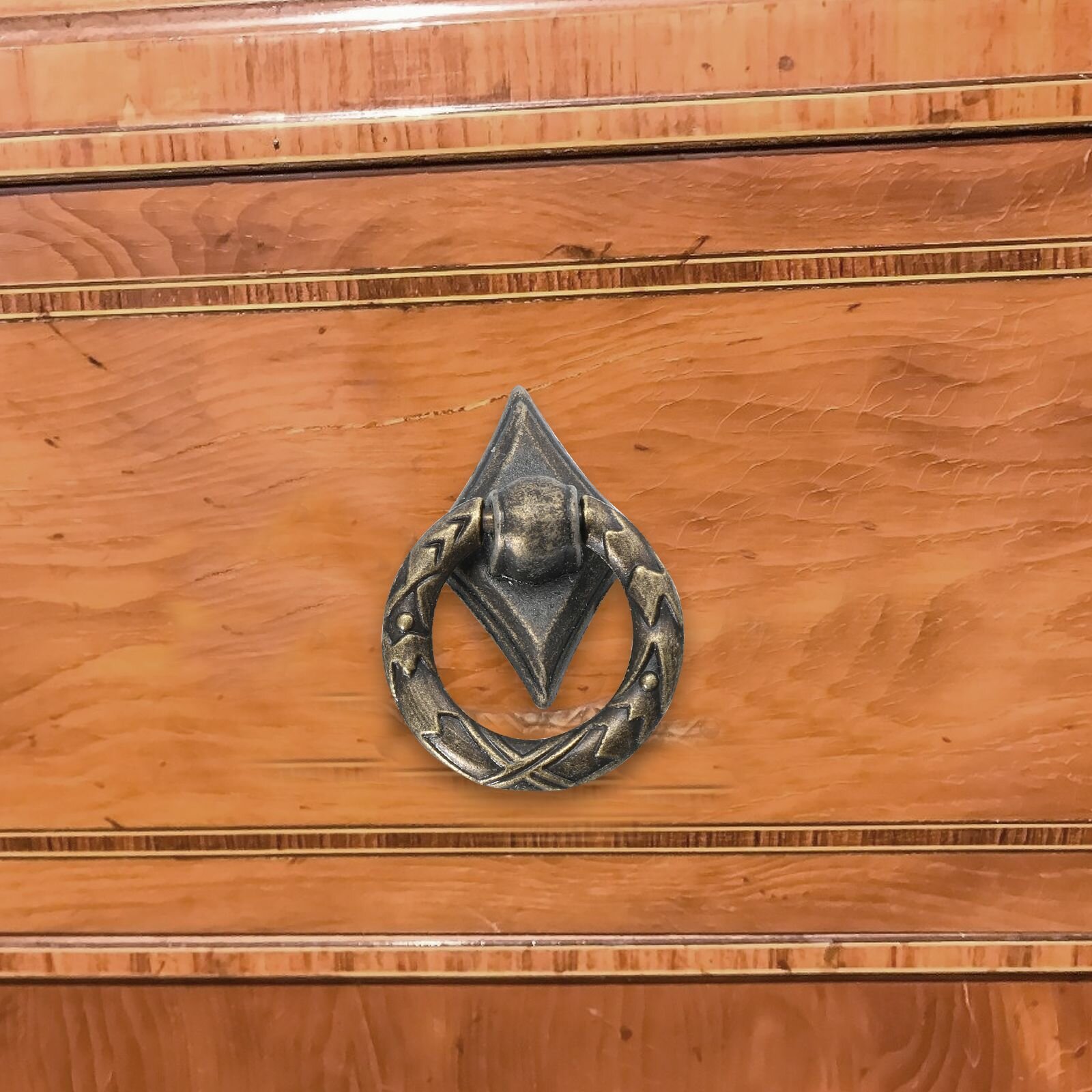 Черные мебельные ручки из цинкового сплава, 10 шт, кольцевые одноотверстные для шкафов и ящиков