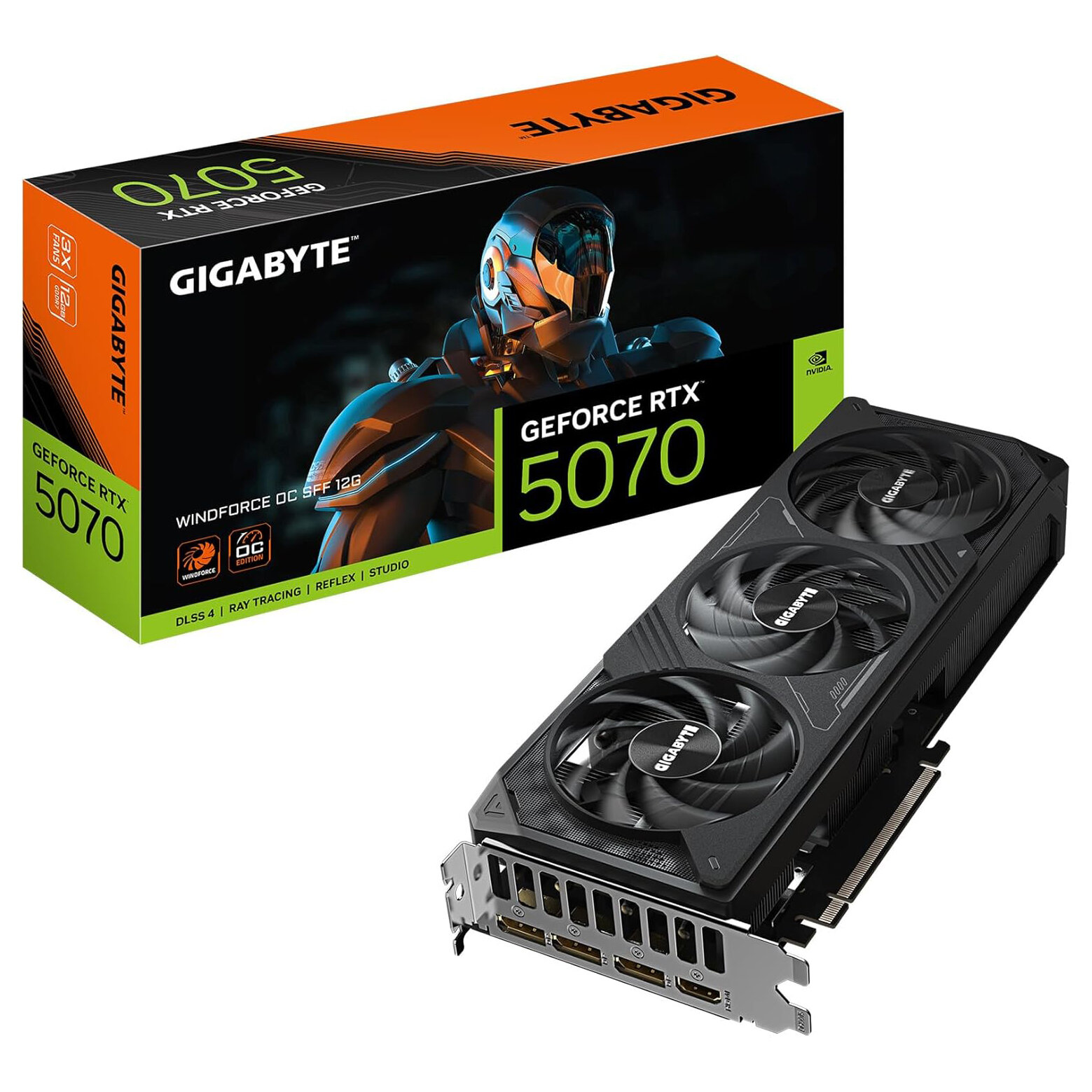 GIGABYTE GeForce RTX 5070 WINDFORCE OC SFF 12G GDDR7 PCIe 5.0 x16