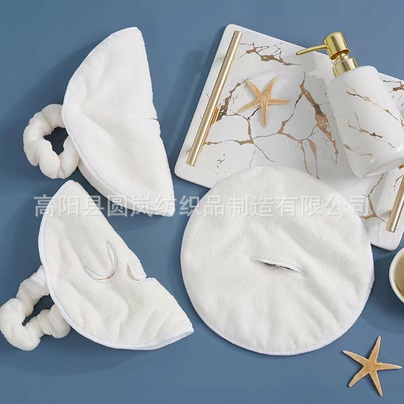 Коралловый бархатный горячий компресс полотенце для лица полотенце для лица Салон красоты Белый_Без пояса 25*25