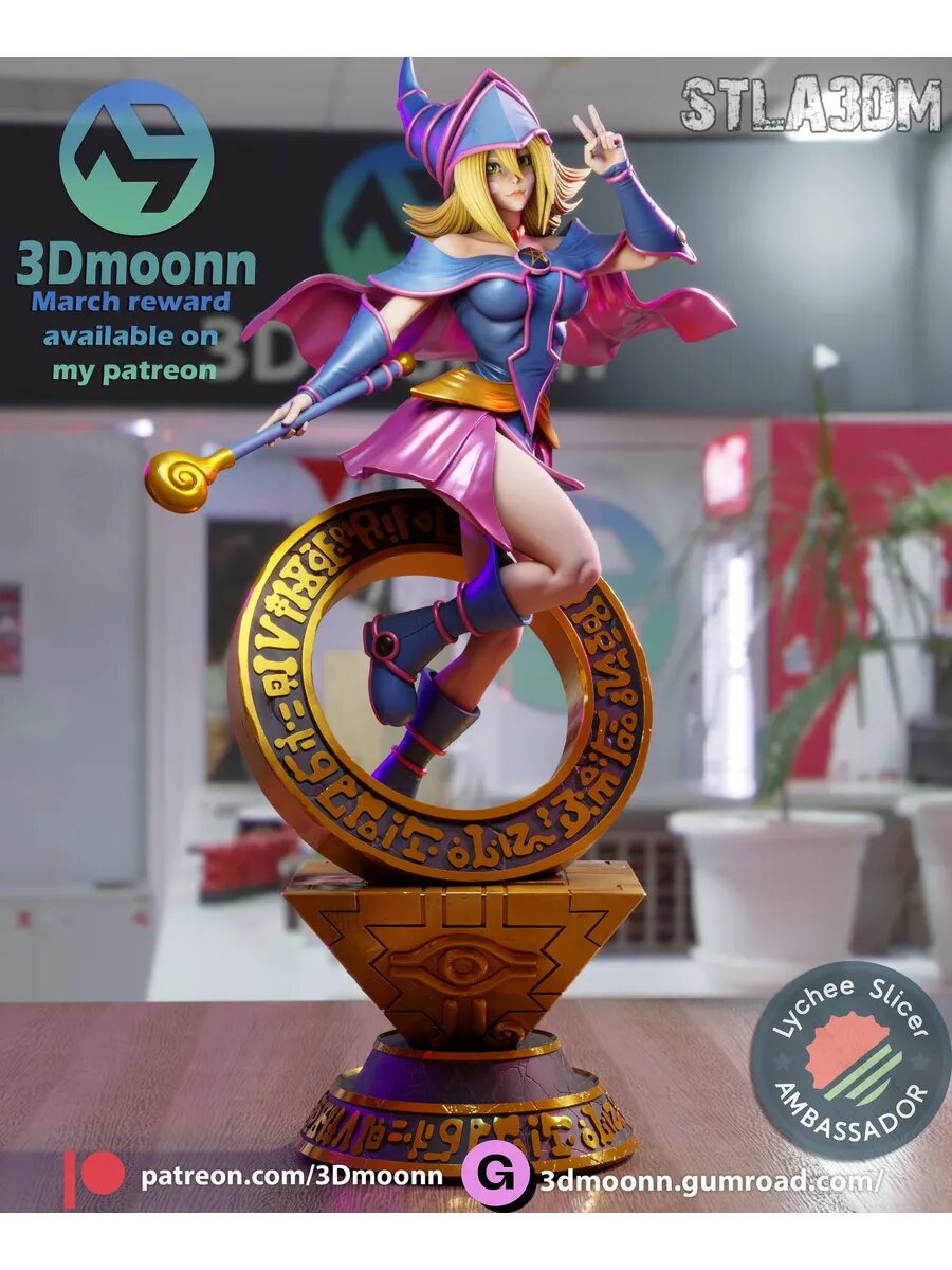 Коллекционная фигурка Dark Magician Girl под покраску 20 см