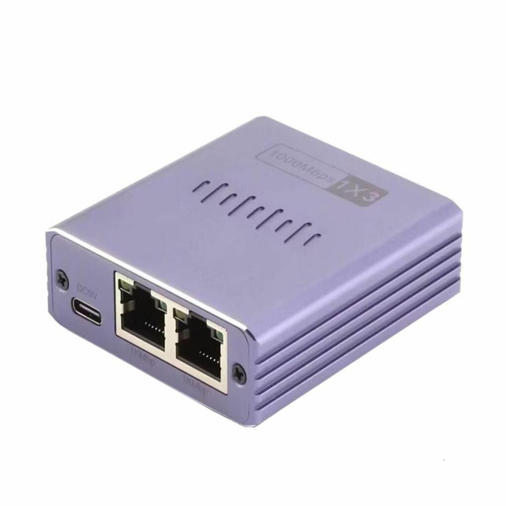 Ethernet Splitter от 1 до 2/3/4 1000 Мбит/с интернет -кабельные сети, - 1 to 3