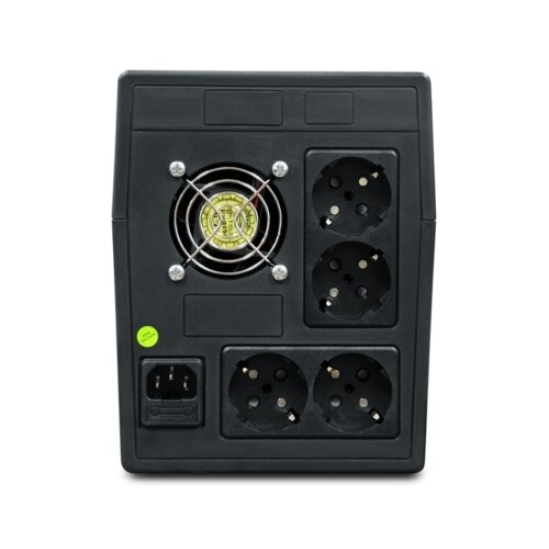 Источник бесперебойного питания Powerman UPS Back Pro 1500 black (линейно-интерактивный, 1500VA, 900W, 4xEURO) (6117061)